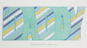 Father's Day Word Albums {Free Cut Files} - Finding Time To Create