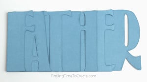 Father's Day Word Albums {Free Cut Files} - Finding Time To Create
