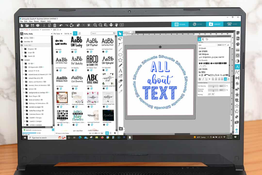 All About Text in Silhouette Studio - Michaels Online Class - Finding ...