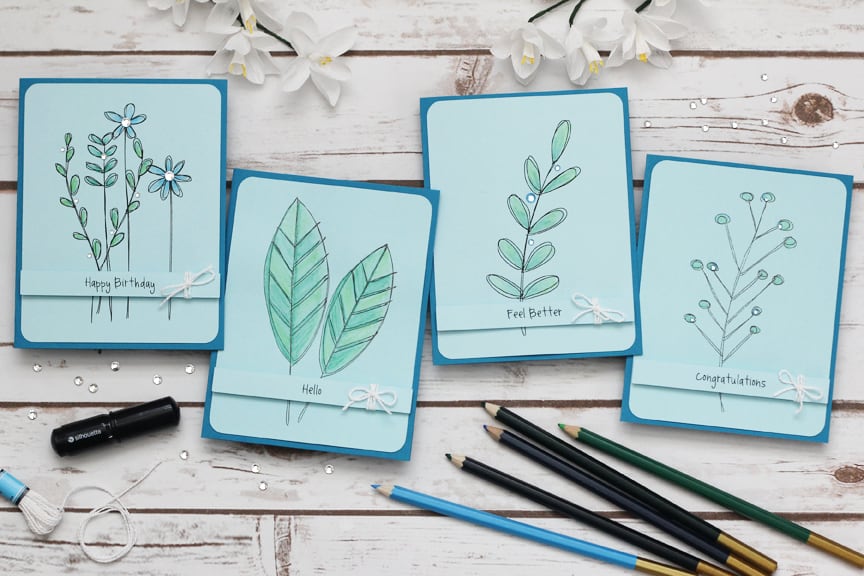 Sketched Card Set - Free Class - Finding Time To Create