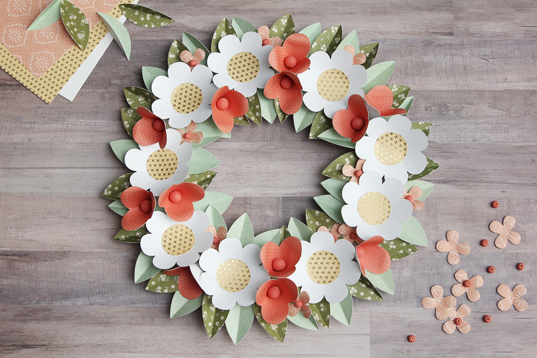 Craft Along: Paper Floral Wreath - Finding Time To Create
