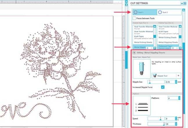 Stippled Metal Art - Finding Time To Create