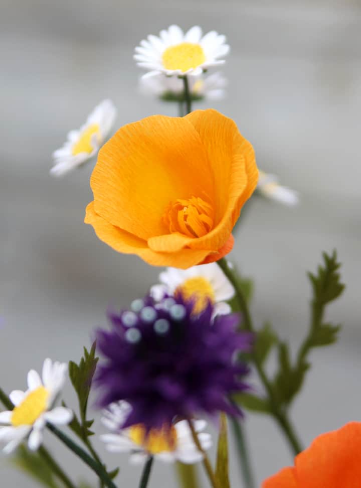 Handmade Paper Wildflowers - Finding Time To Create