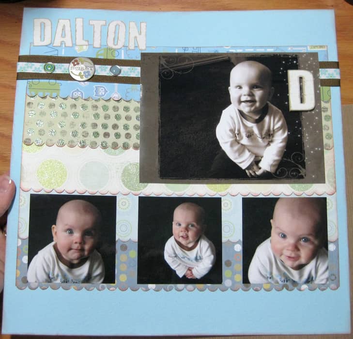 Free Scrapbook Page Template - Finding Time To Create